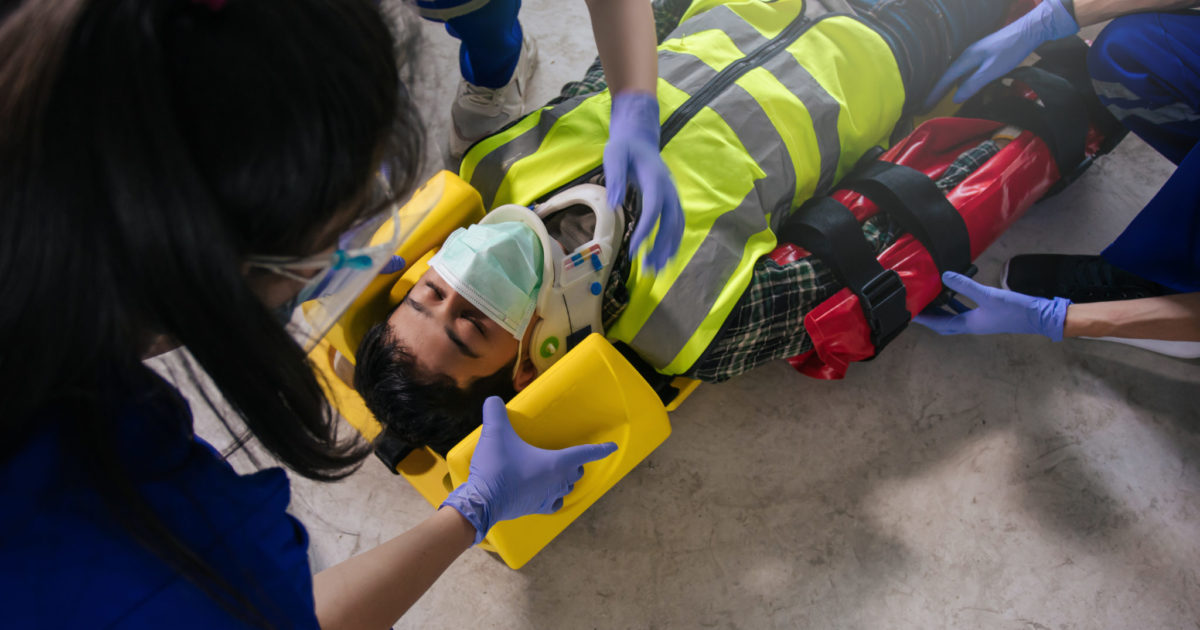 What is the most common cause of injury on a construction site?